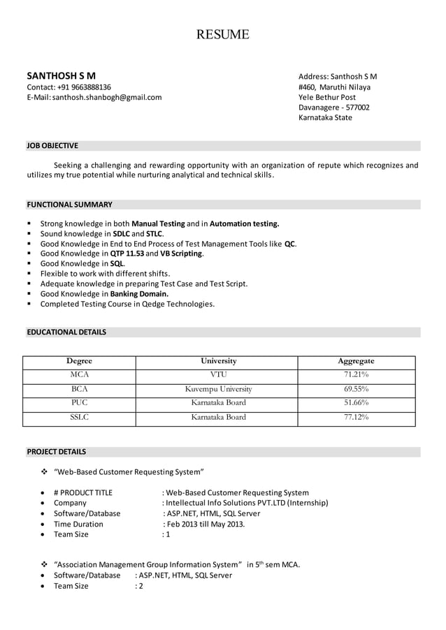 Santhosh_Resume | DOCX