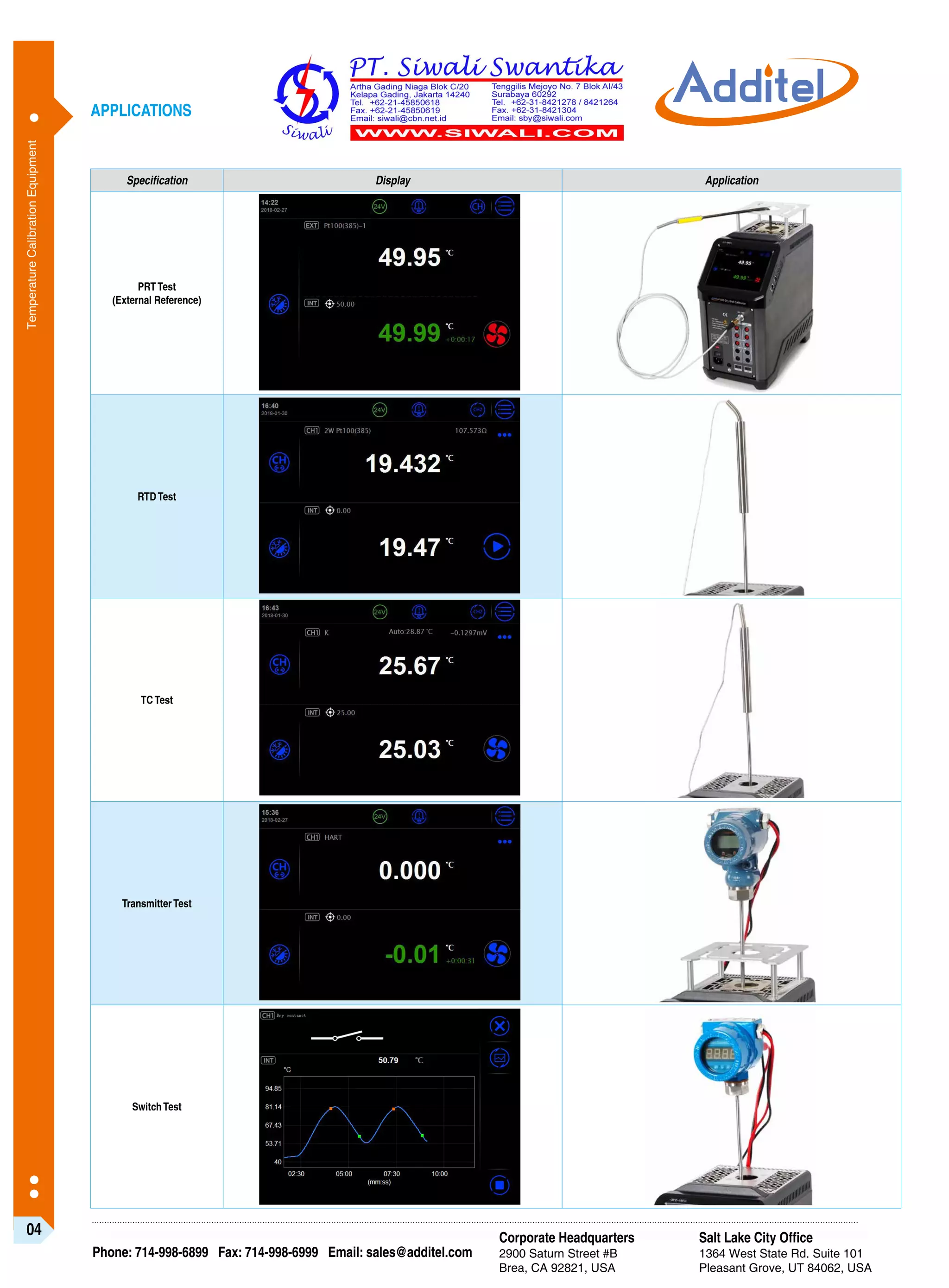Technical Data Additel 875 Dry Well Calibrator | PDF