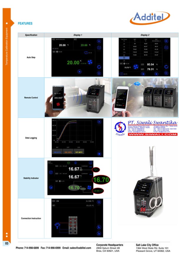 Technical Data Additel 875 Dry Well Calibrator | PDF | Cameras and ...