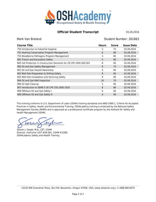261663-OSHAcademy-Transcript | PDF