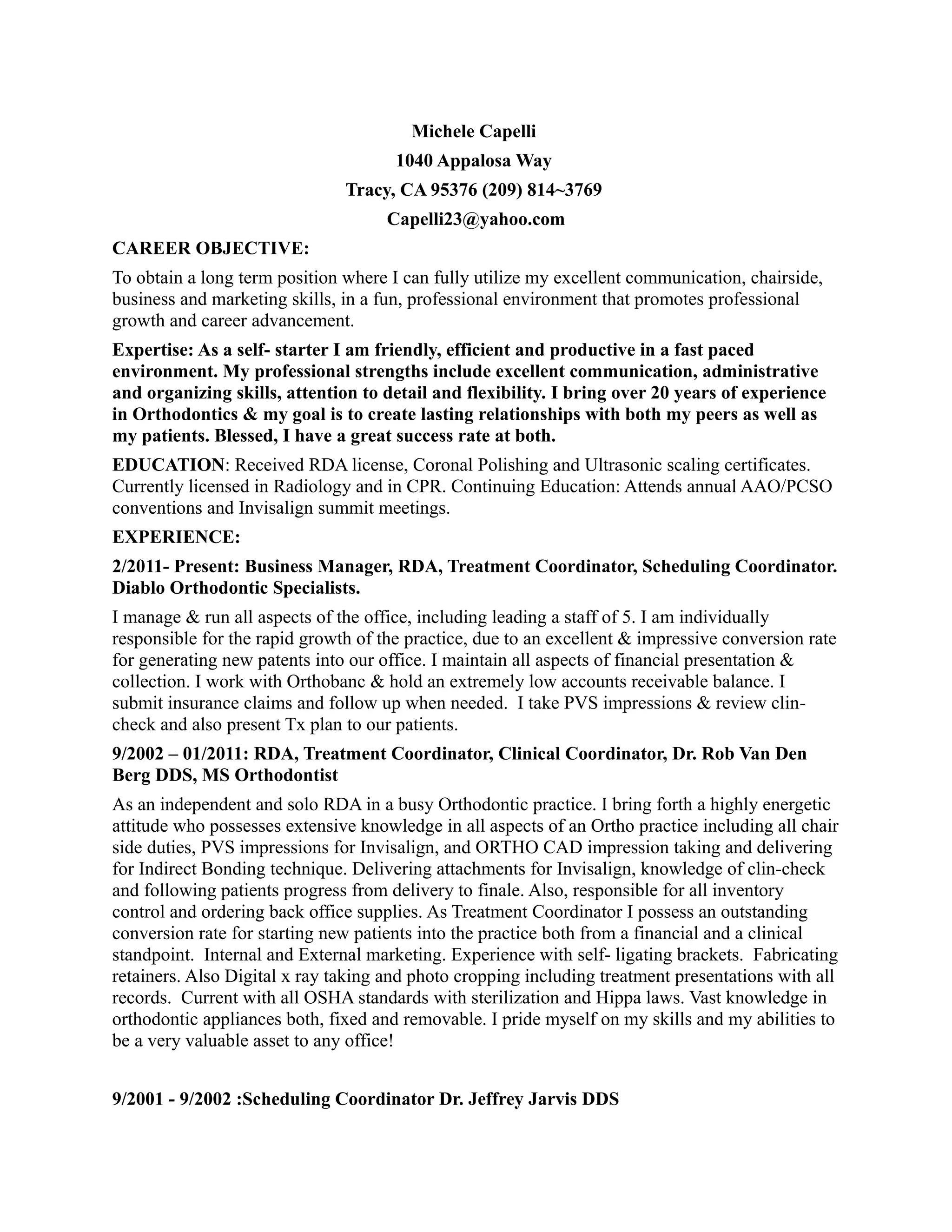 Michele Resume | PDF