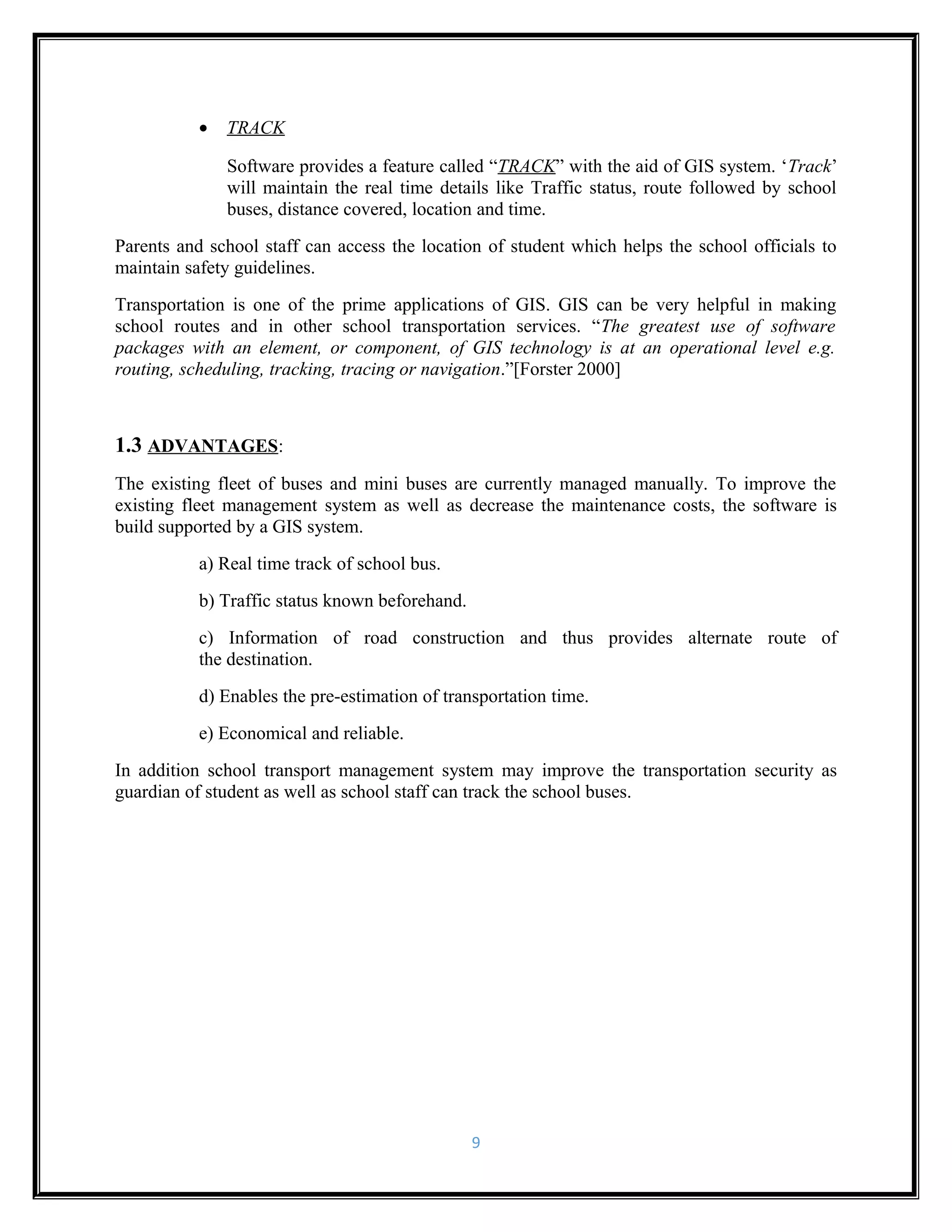 SCHOOL BUS ROUTING MANAGEMENT SYSTEM [FINAL] | DOC