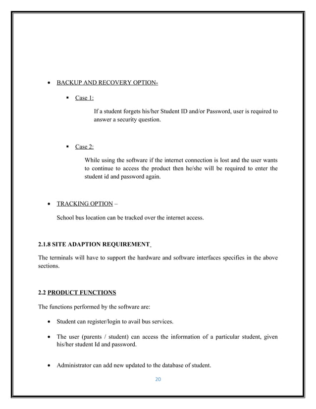 SCHOOL BUS ROUTING MANAGEMENT SYSTEM [FINAL] | DOC | Databases ...