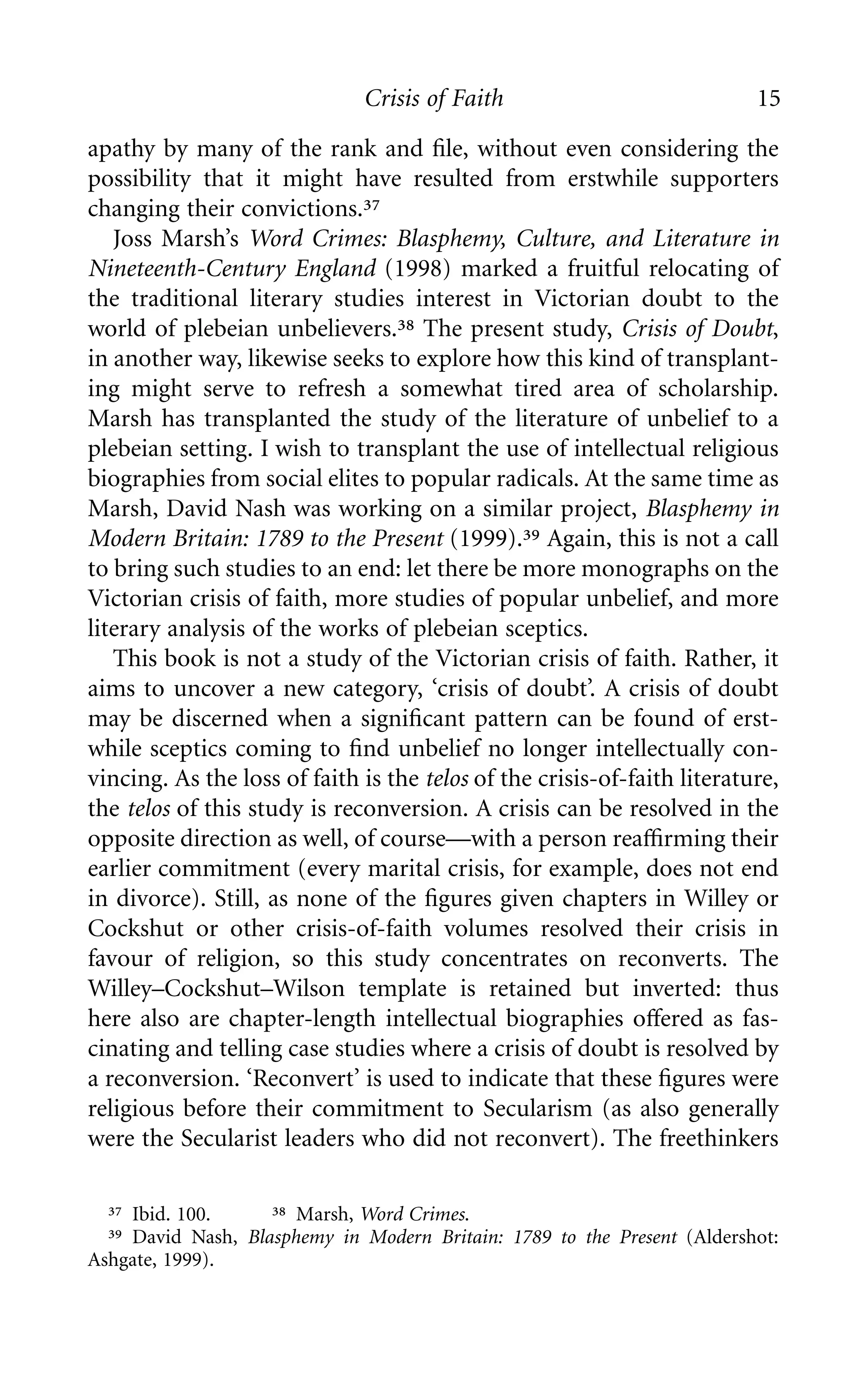Crisis Of Doubt Honest Faith In Nineteenthcentury England Timothy ...