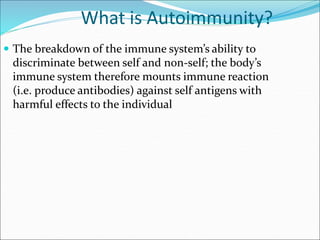 auto immune disorders basic information and lab testing | PPT
