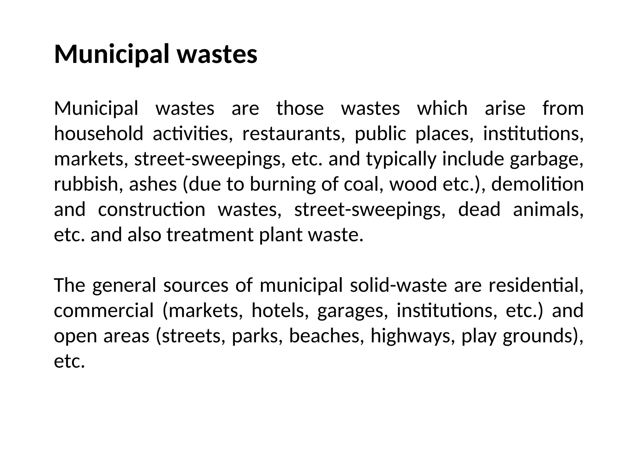 chapter 1 Solid waste management environmental Engineering | PPT