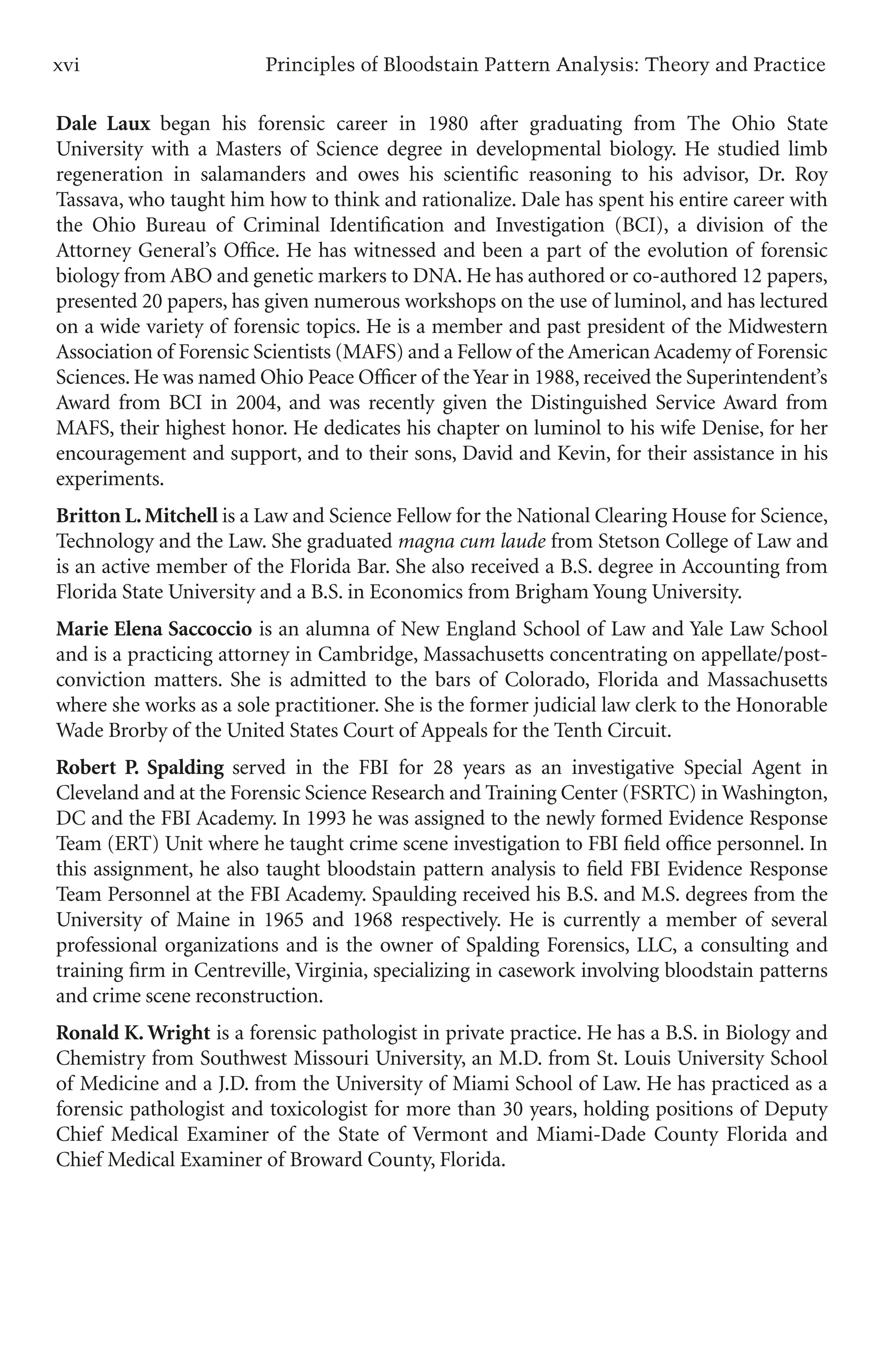 Principles Of Bloodstain Pattern Analysis 3rd Edition Stuart H James | PDF