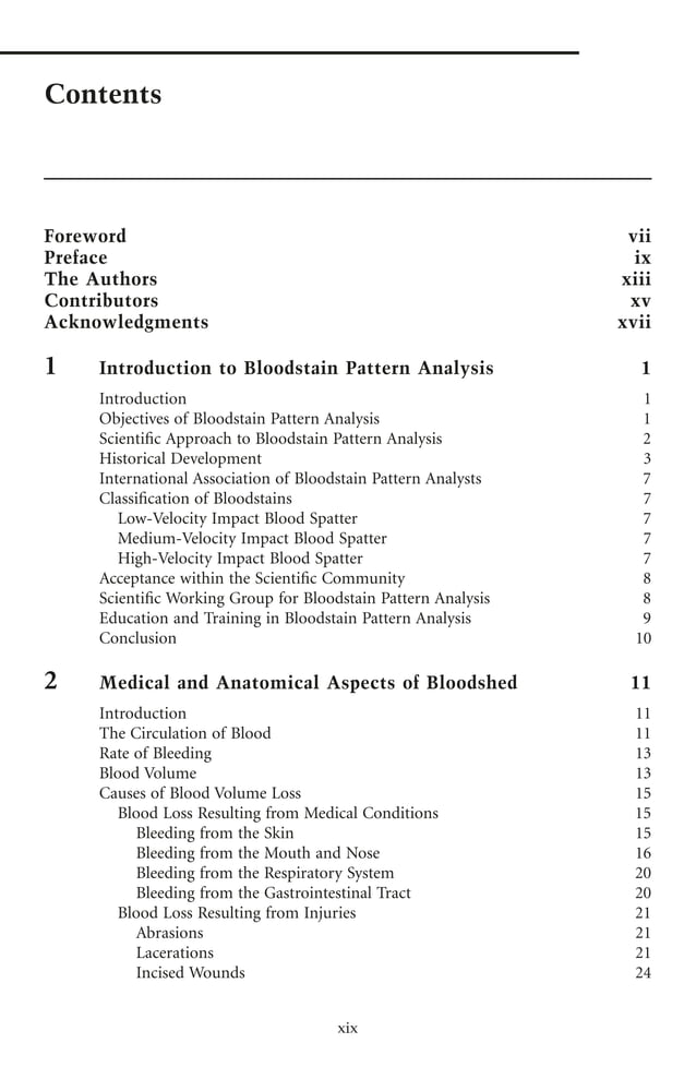 Principles Of Bloodstain Pattern Analysis 3rd Edition Stuart H James | PDF