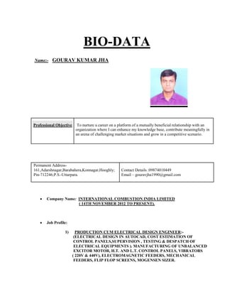 BIO-DATA UPDATED | PDF | Vocational Training | Careers