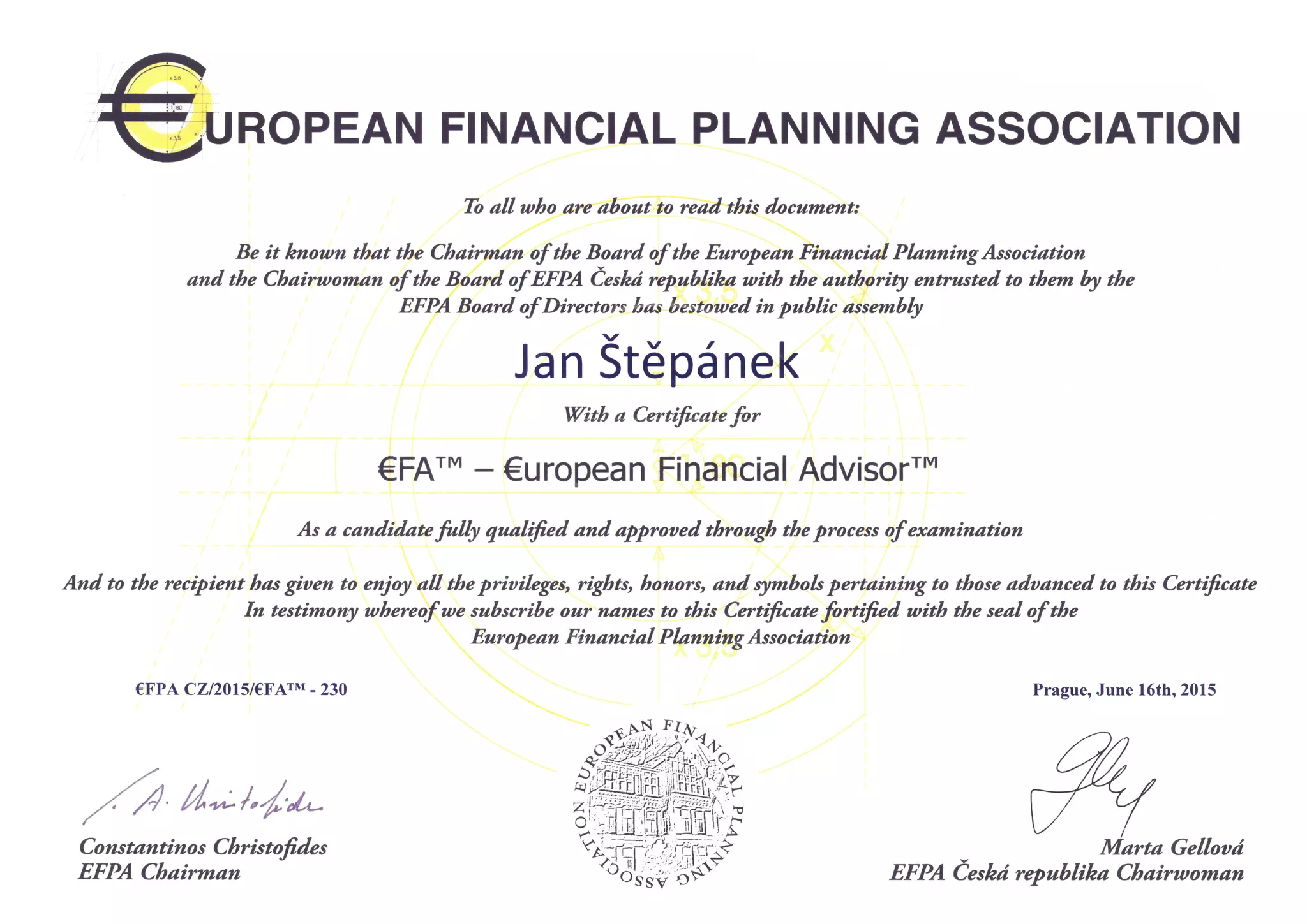 EFA certificate | PPT