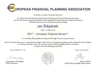EFA certificate | PDF