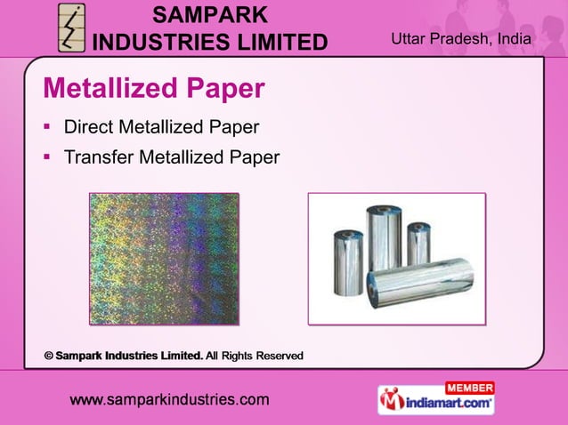 Cast Polypropylene Films by Sampark Industries Limited Greater Noida | PPS