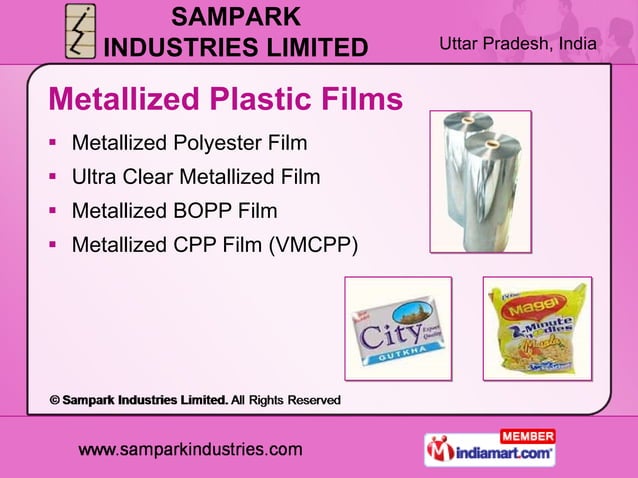 Cast Polypropylene Films by Sampark Industries Limited Greater Noida | PPS