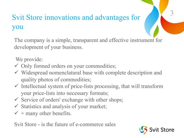 Svit Store. Presentation | PDF