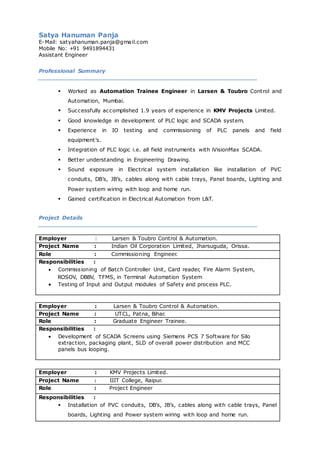 HANUMAN Resume | DOCX