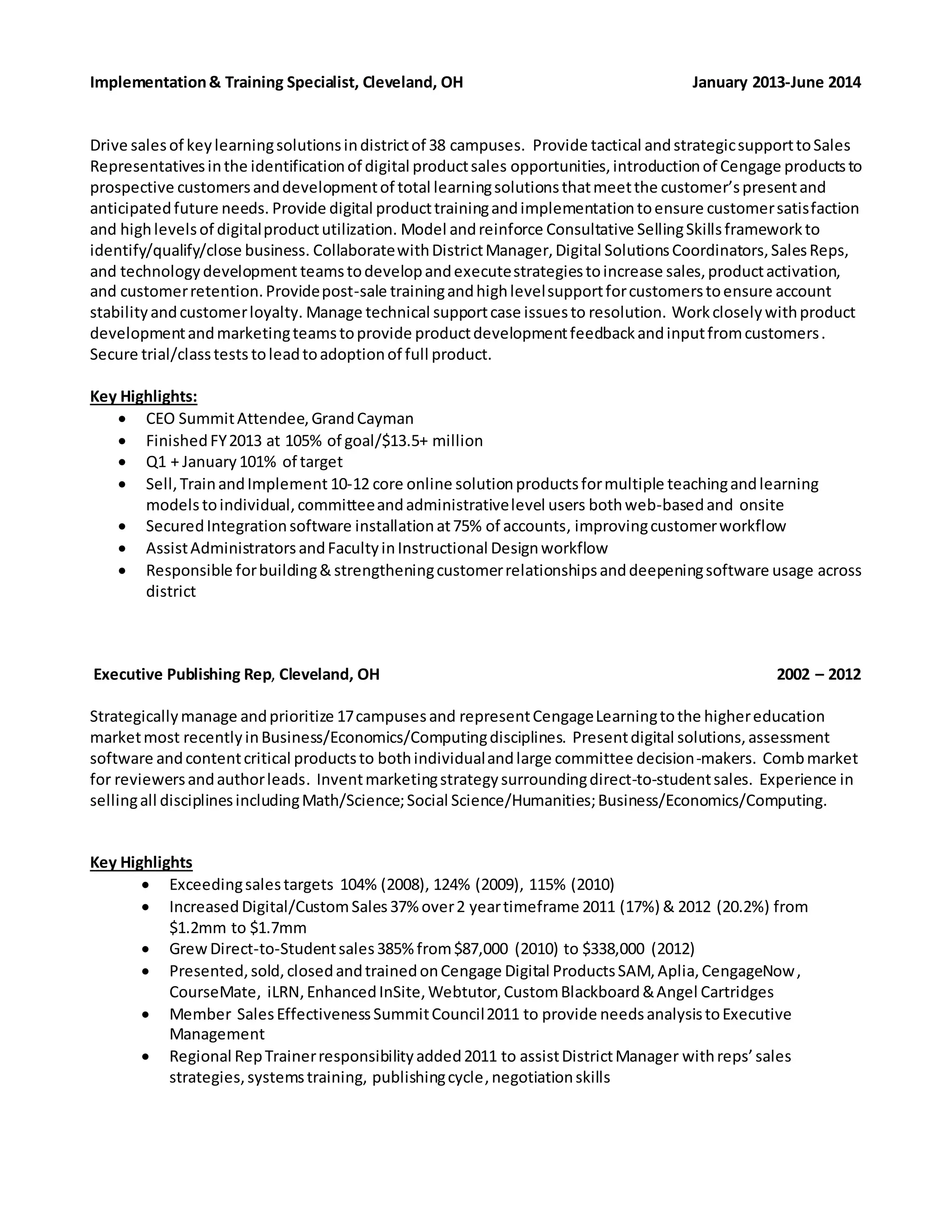Michelle Clayton Resume | DOCX | Sales | Business