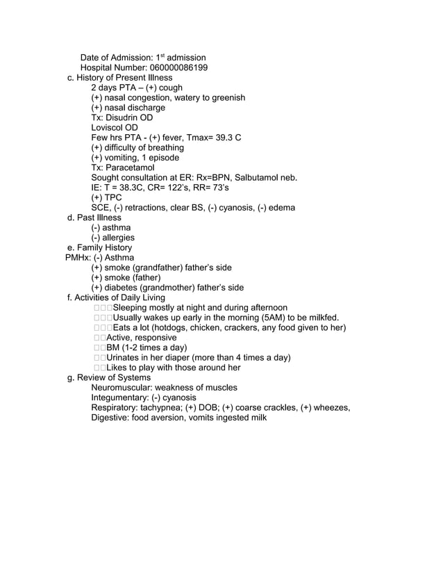 87760496 case-study-pneumonia | DOC | Lung and Respiratory Health ...