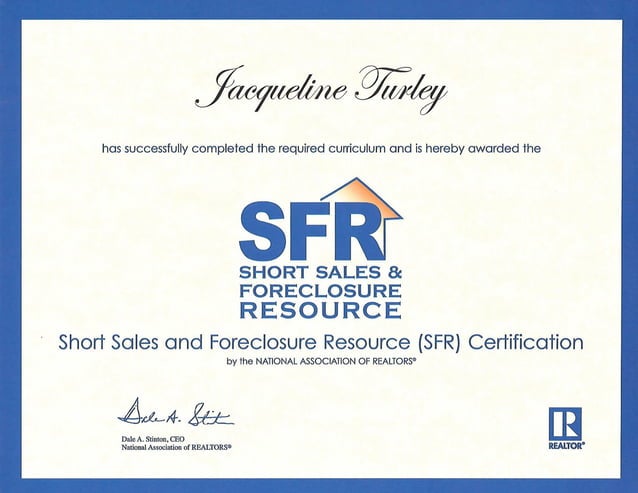 SFR Certification | PPT