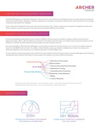 Archer Overview | PDF | Financial Industry | Industries