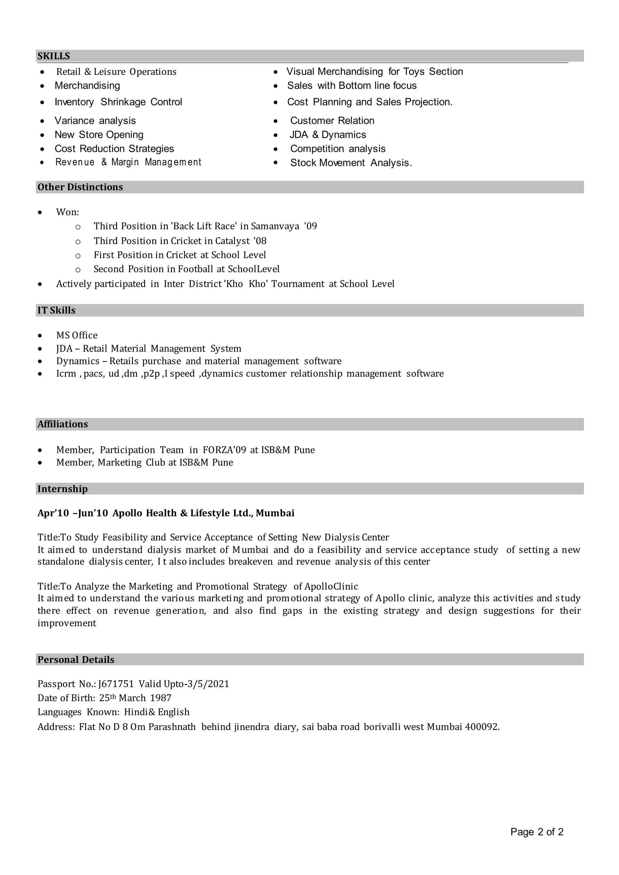 jayesh Resume 13 jan | PDF