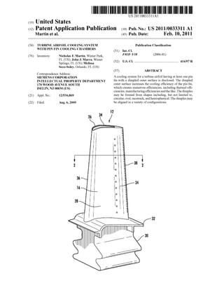 Patent Pin Fin FP | PDF