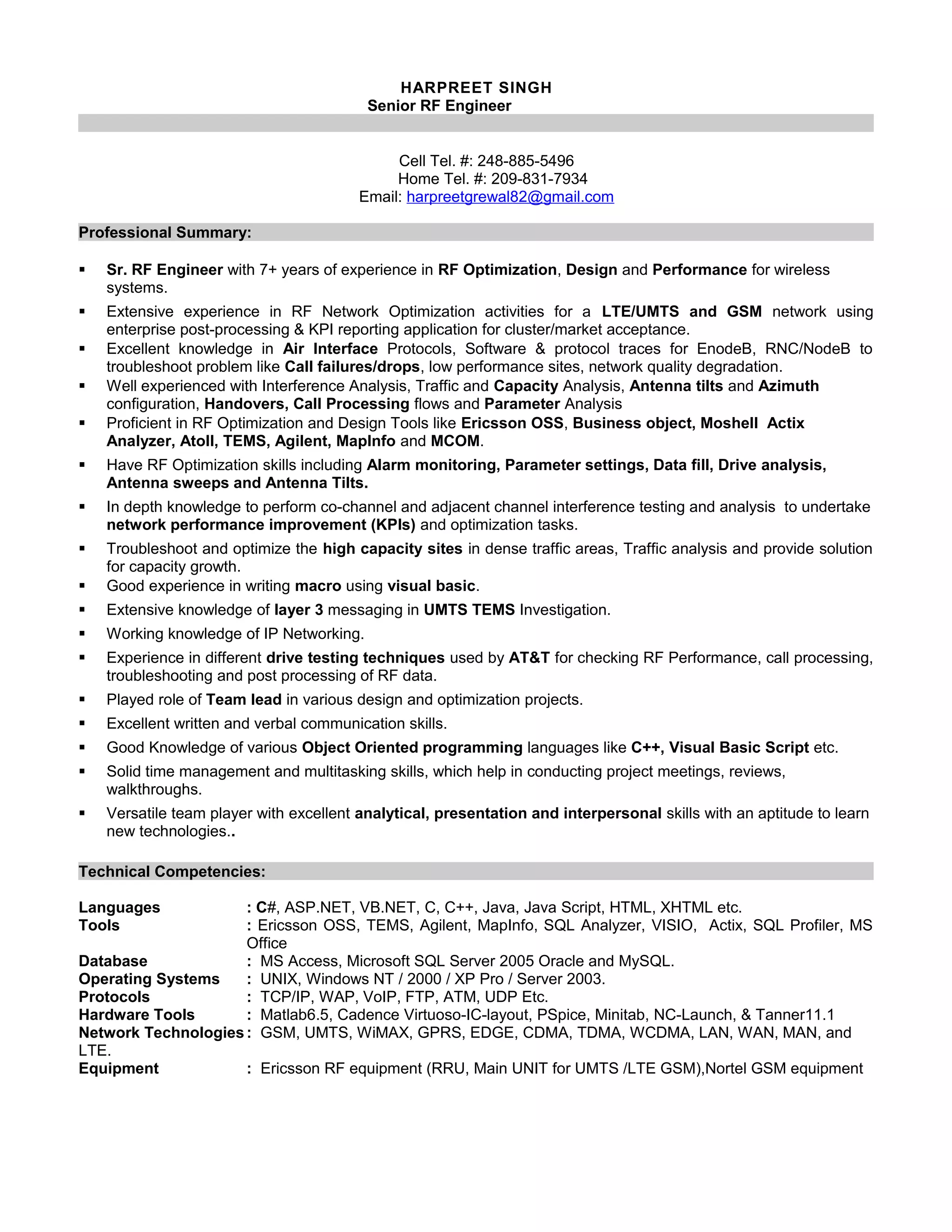 Harpreet Singh Resume | DOC