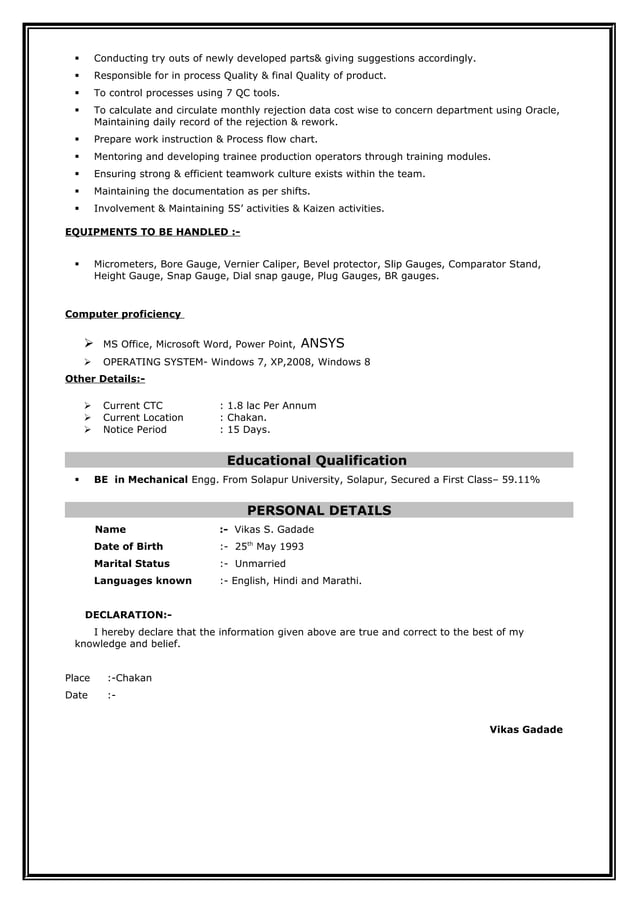 vikas cv (1) | PDF