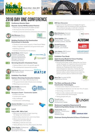 Sydney Build Agenda | PDF