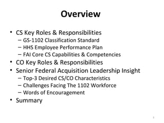 CS & CO Roles & Responsibilities US FDA Presentatioin - Scott Rawls | PPT