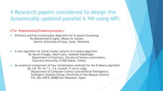 Dynamically updated parallel k-NN | PPT
