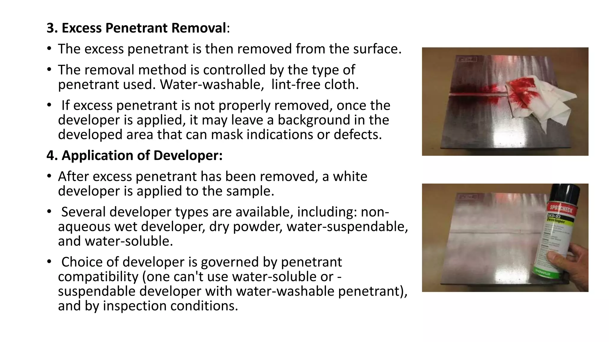 Dye penetrant test and Magnetic particle Inspection | PPT