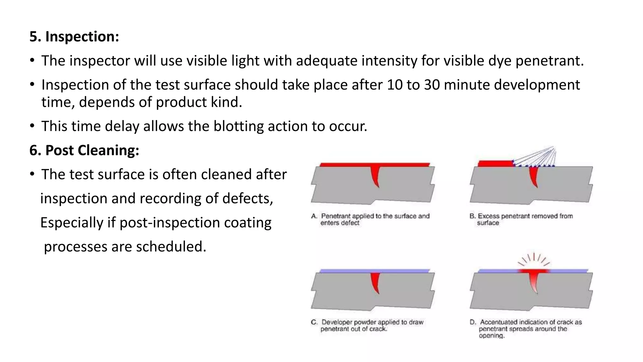Dye penetrant test and Magnetic particle Inspection | PPTX