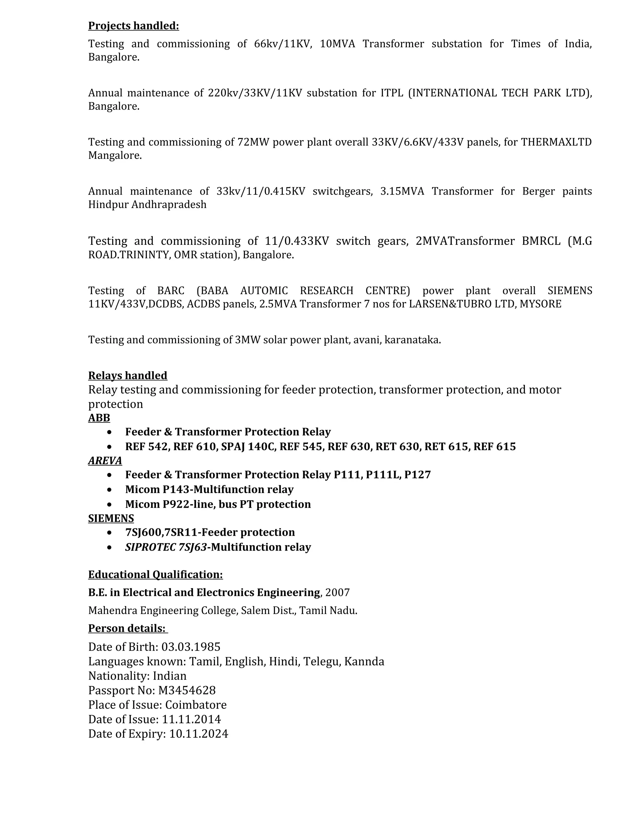 shankar resume | DOC