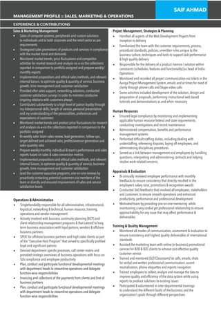 Saif Resume_2016_S&M | PDF