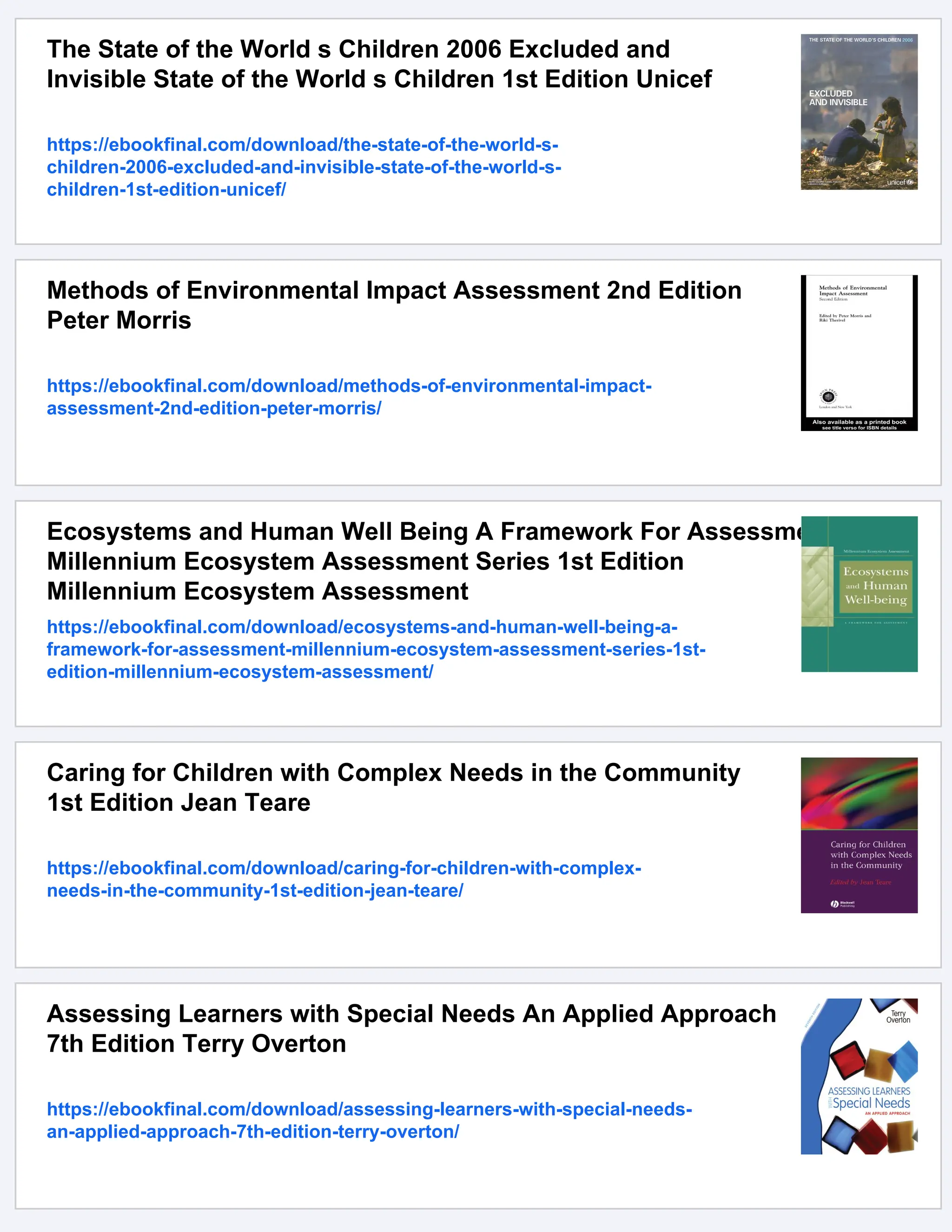 Assessing Children s Needs and Circumstances The Impact of the ...