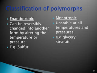 solid dispersion-polymorphism | PPT | Pharmaceutical Drugs | Medical Health