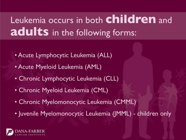 How are Adult and Childhood Leukemia Alike and Different? | PPT