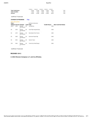 Tarigopula Graduate Transcript 2-3-15 | PDF