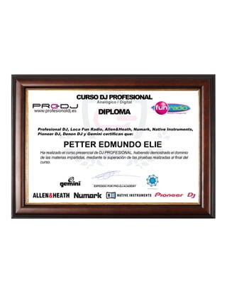 DJ COMPLETED DIPLOMA | PDF