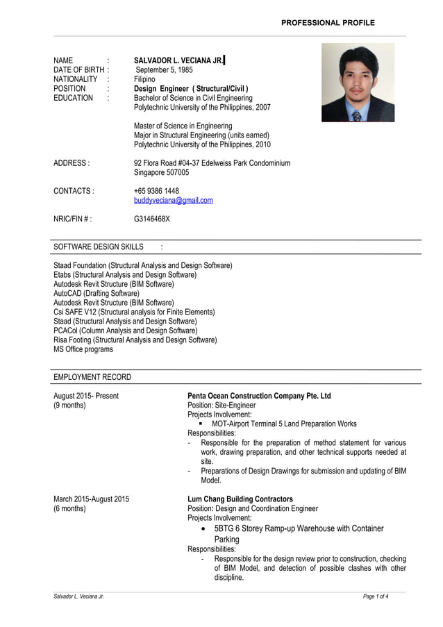 SALVADOR VECIANA JR (updated) | PDF