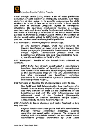 In the Line of Good Enough Guide | PDF