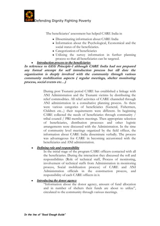 In the Line of Good Enough Guide | PDF