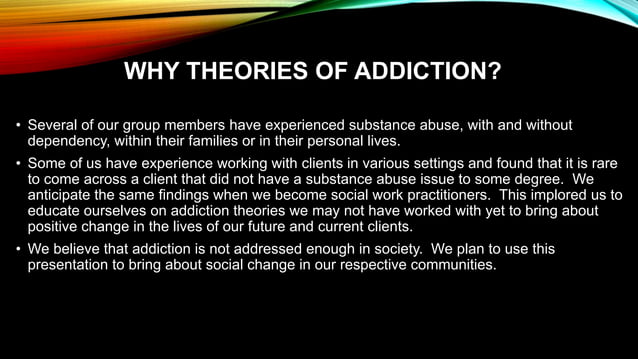 Theories of Addiction-Choice Theory PowerPoint | PPTX | Substance Abuse ...