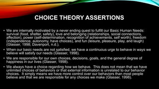 Theories of Addiction-Choice Theory PowerPoint | PPTX