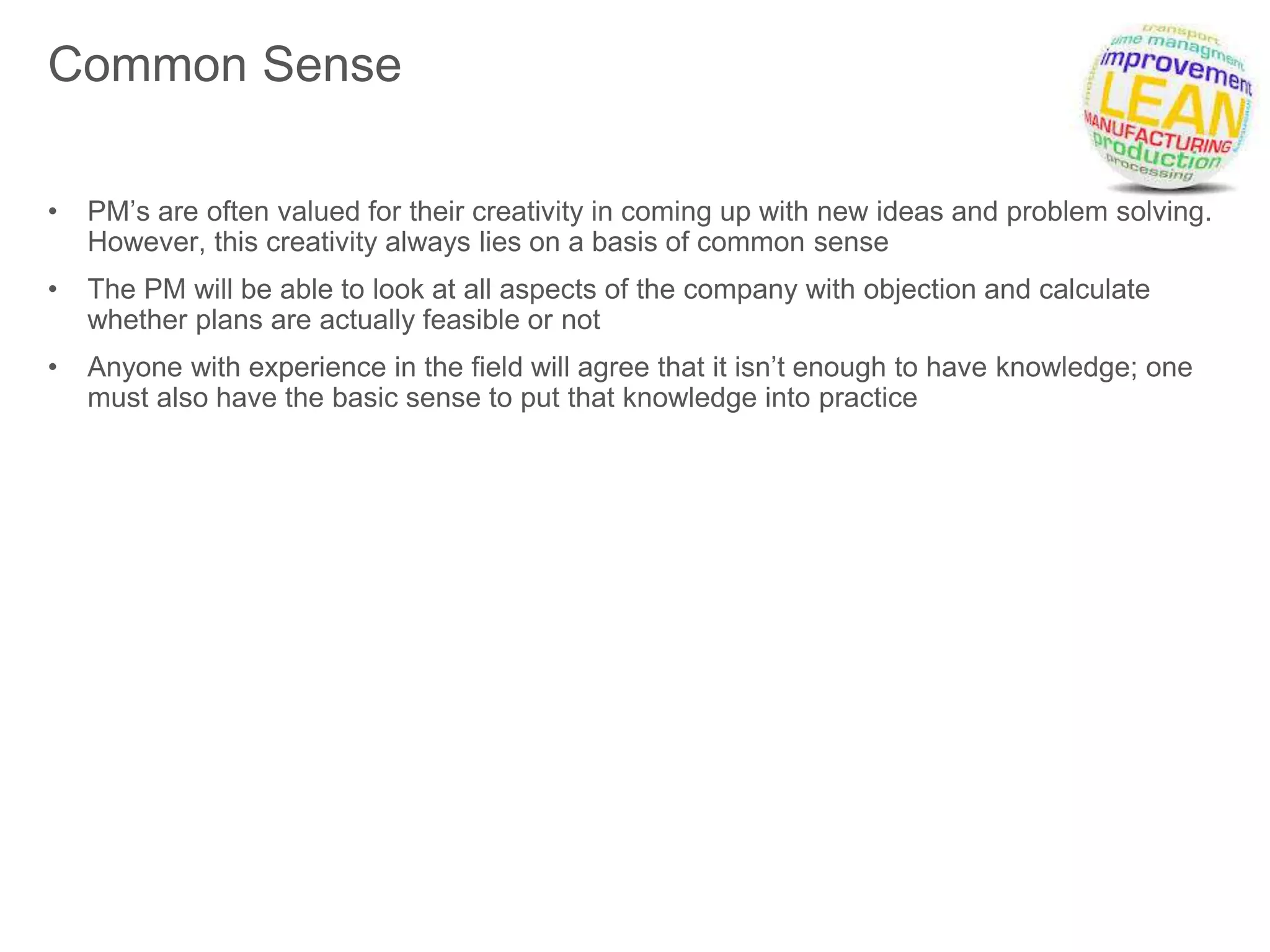 Qualities of a Great Program Manager | PPTX