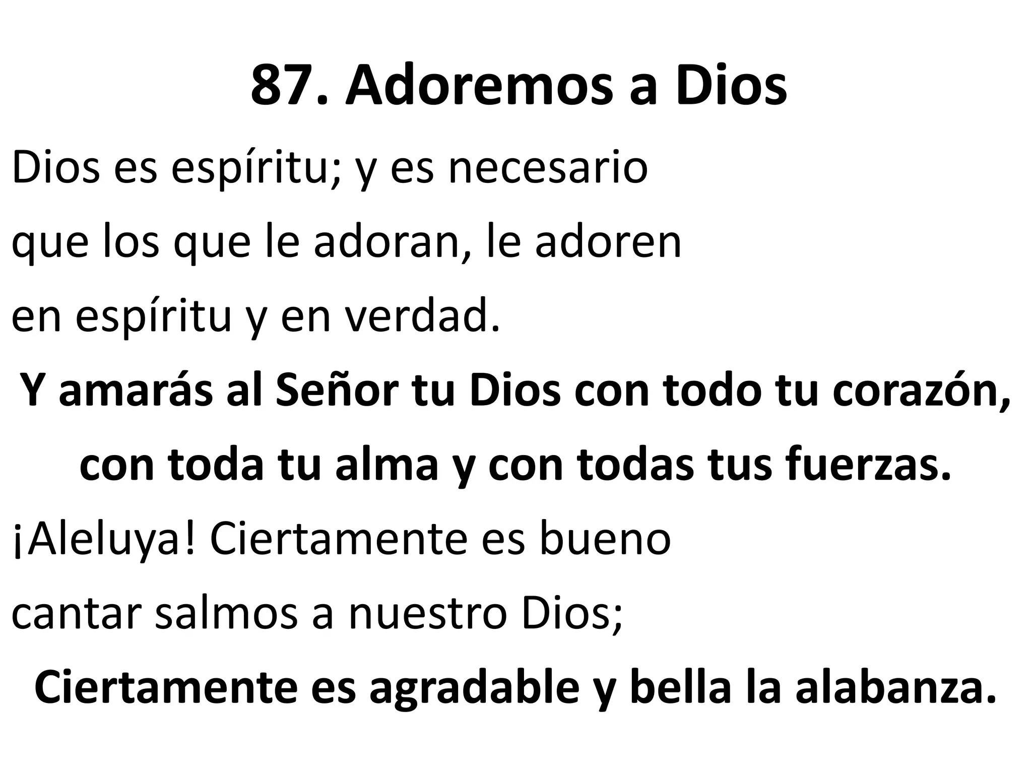 87 adoremos a dios | PPT