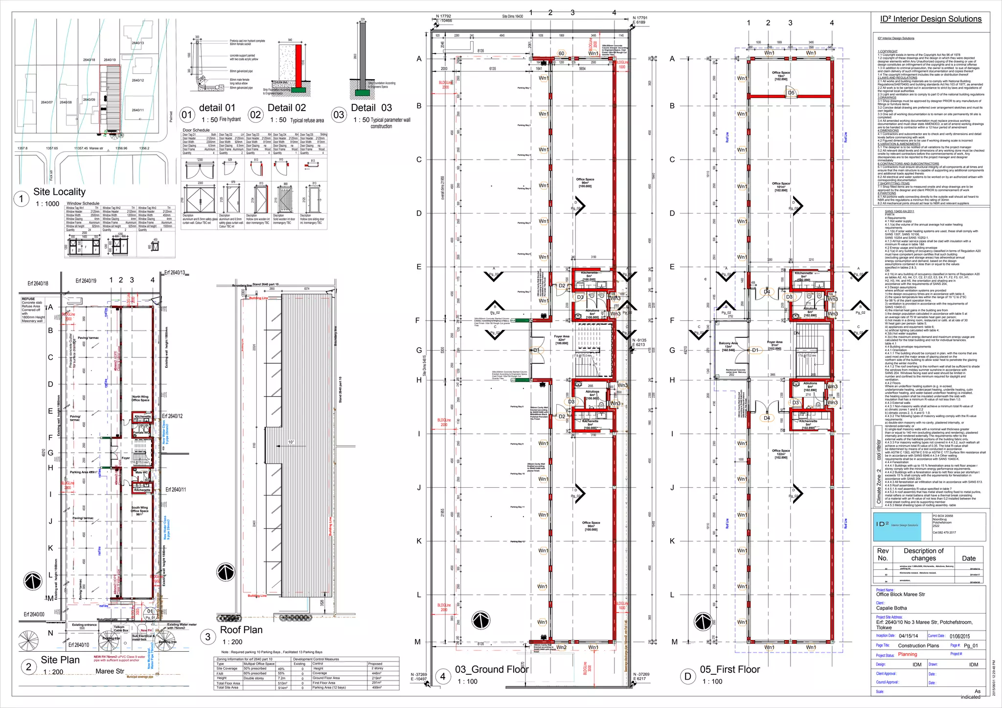 Capalli Botha - Sheet - Pg_01 - Construction Plans03 | PDF
