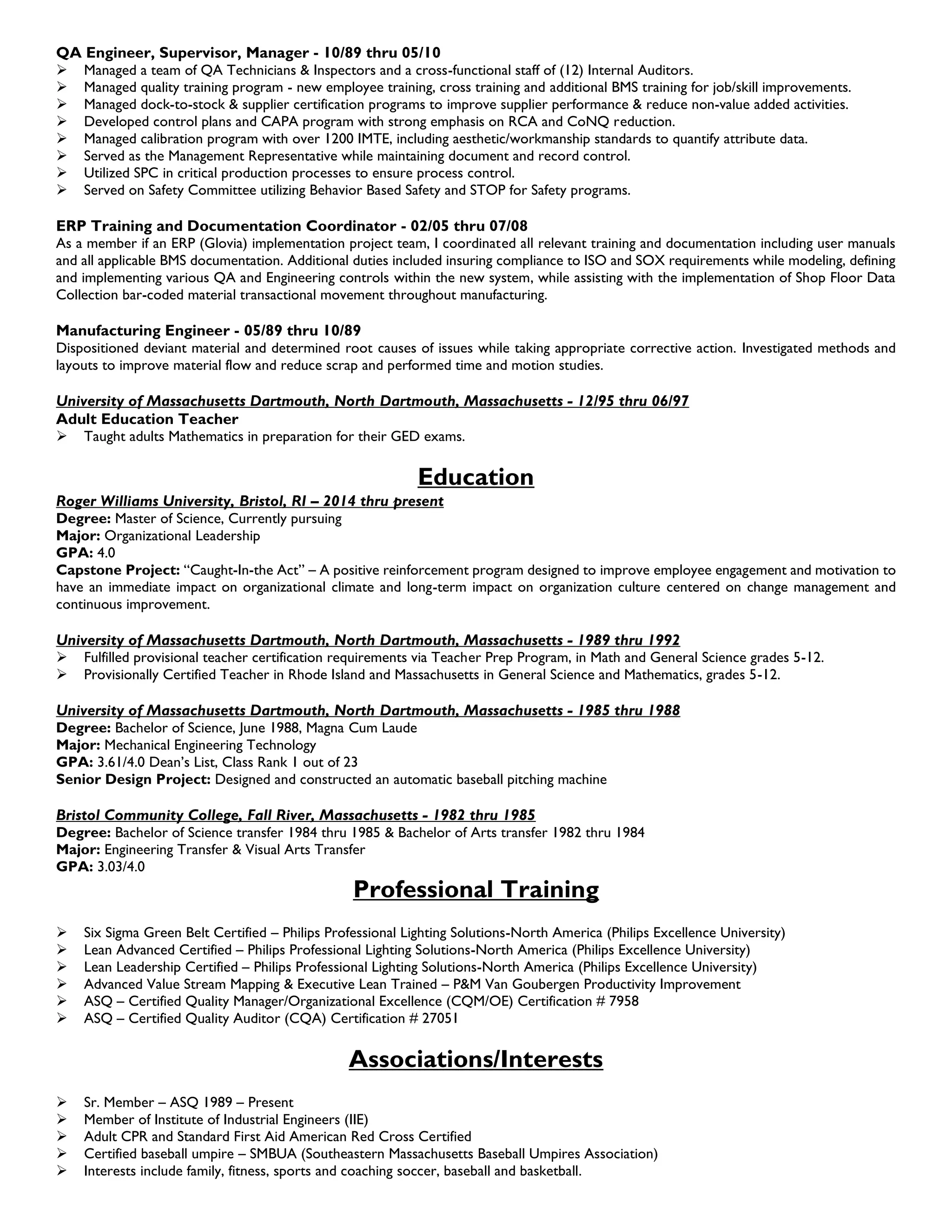 Lawrence Edward Andrade June 2016 Resume | PDF