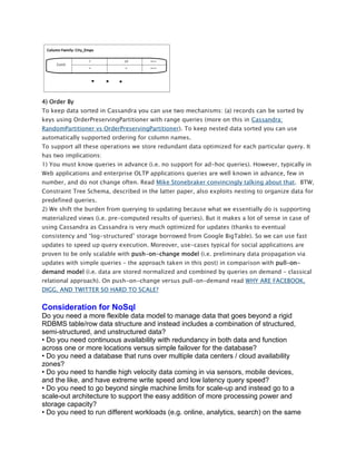 Cassandra data modelling best practices | DOCX | Databases | Computer Software and Applications