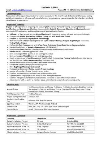 Resume_Jobs | DOC | Computer Software and Applications | Computing